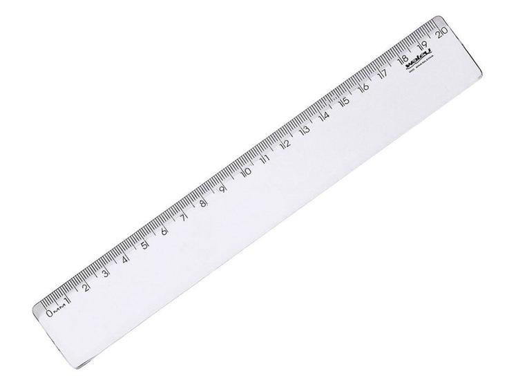 Régua New Line 20cm, Pacote C/ 25 Unidades, Waleu - Cristal - 10270008 ...
