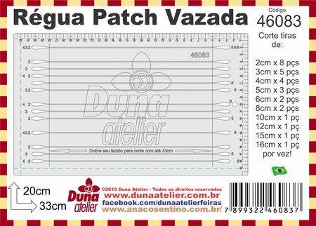 Régua patch vazada - cód. 46083 - Duna Atelier - Régua Escolar ...