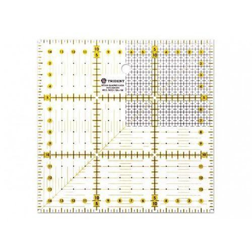 Régua Quadriculada Para Patchwork 150X150 - TRIDENT - Régua para Patchwork - Magazine Luiza