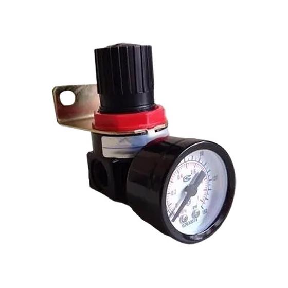 Regulador de pressao do ar com manômetro - rosca 1/4 - SATURNO - Acessórios para Ferramenta ...