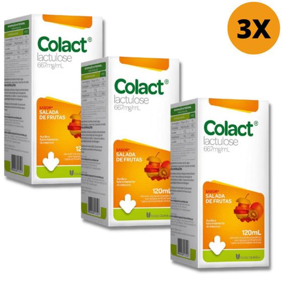 Regulador Intestinal Colact Kit C/3 Salada De Frutas C/120ml - União ...