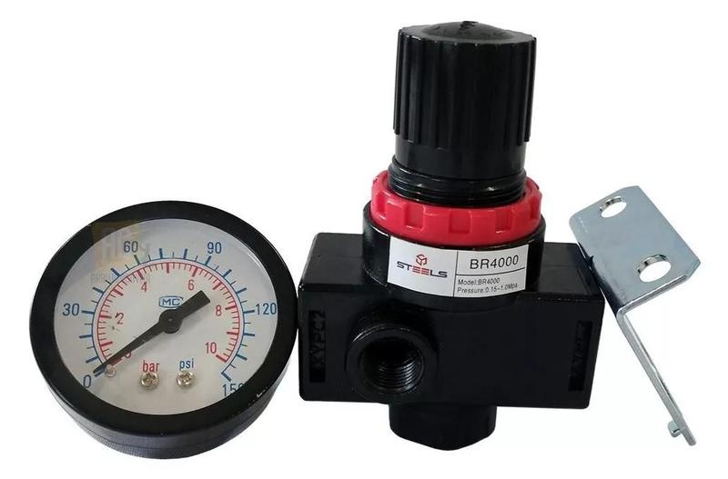 Regulador Pressão Ar Compressor Linha Pro 150 Psi Rosca 1/2 - Steels - Conectores de Notebook ...