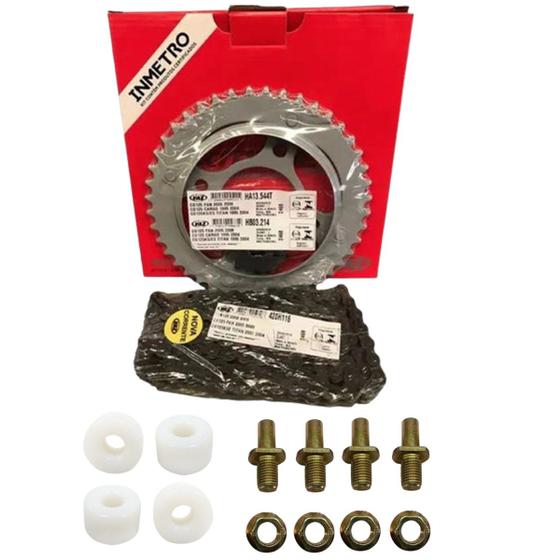 Relação, Prisioneiro Com Porca, Bucha Titan Fan 125 Á 08 - VAZ - Kit ...