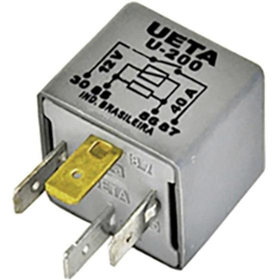 Rele Aux 4 Terminais 12v 40a sem suporte cinza - Ueta - Relé - Magazine ...