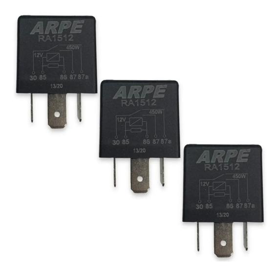 Rele Auxiliar 5 Pinos 12 Volts 30/40 Amperes RA1512s - Arpe - Elétrica ...