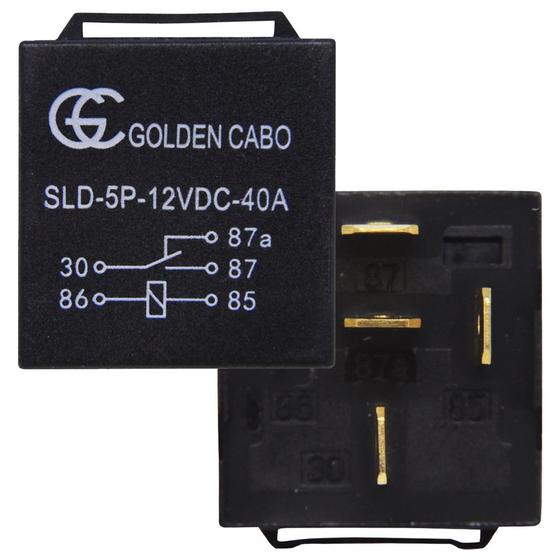 Rele Auxiliar Reversor 5 Pinos 12 Volts 40 Amperes / 12v 40A - 1 ...