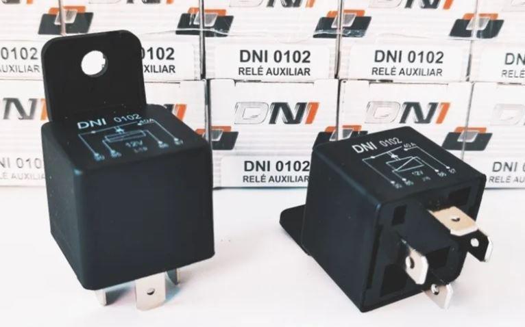 Rele Auxiliar Universal 12 VOLTS 40 AMPERES 4 PINOS DNI 0102 - Elétrica ...