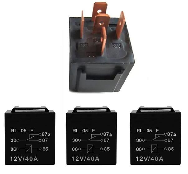 Rele Auxiliar Universal 5 Pinos 12v 40a 03 unidades - Ht Mercado - Relé ...
