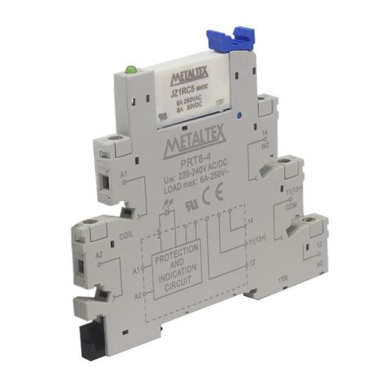 Rele De Interface Prz-1r- 220 Conj.Rele Jz1rc5+Prt8-4 6a - METALTEX - Relé - Magazine Luiza