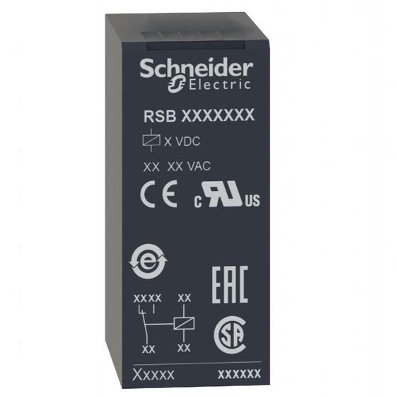 Rele De Interface Sem Base 8A 2Na/Nf 24Vcc RSB2A080BD Preto ...