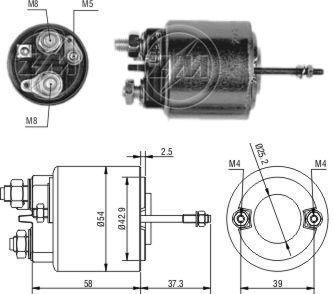 Rele De Partida P Volvo Penta Marine D40-td40 12v-vdmzm00598-vdmzm00598 ...