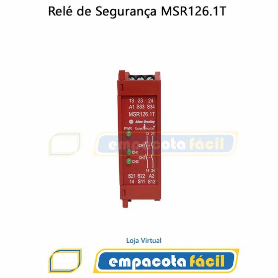Relé De Segurança Allen Bradley Safety Relay Msr126.1t - Outros ...