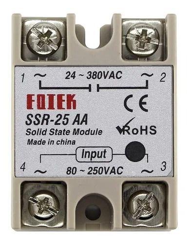 Relê Estado Sólido Contator Ssr Ac 110v 220v 25a - FQFER - Relé - Magazine Luiza