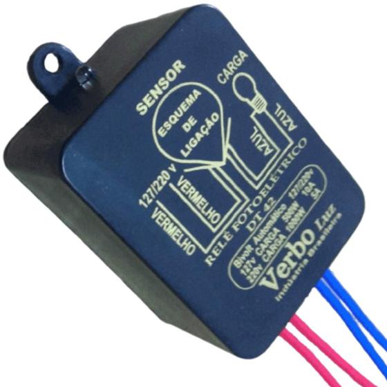 Relé Fotocélula Fotoelétrico Bivolt A Prova Dágua Automatico - Verbo ...