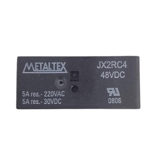 Relé Miniatura De Potência 2Reversíveis 48VCC 5A JX2RC4 Metaltex Para ...