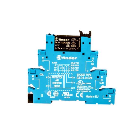 Rele Modular De Interface 385100240060 1Reversível 24V AC/DC - Finder ...