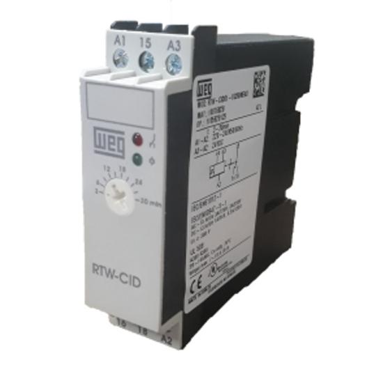 Rele Temporizador 0,1-1s 220VCA/24VDC - RTW-RE01-U001SE40 - Weg - Relé - Magazine Luiza