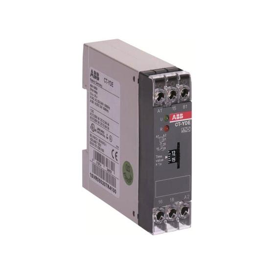 Relé Temporizador Estrela/Triângulo 0,3...30s 1NAF - CT-YDE - ABB ...