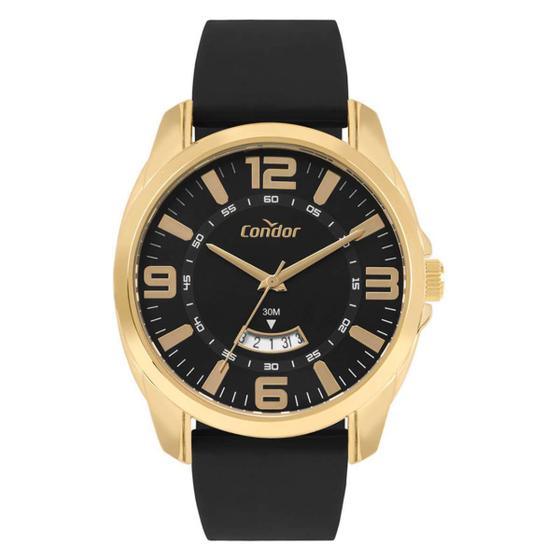 Relogio condor masculino dourado silicone copc32dj/5p - Relógio ...