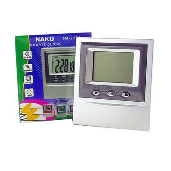 Relógio, Cronometro e Despertador Digital a pilha - NAKO - Relógio ...
