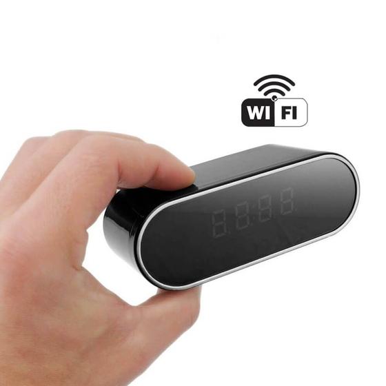 Relógio de Mesa com Câmera Espiã WIFI de Segurança - 64GB - Empório ...
