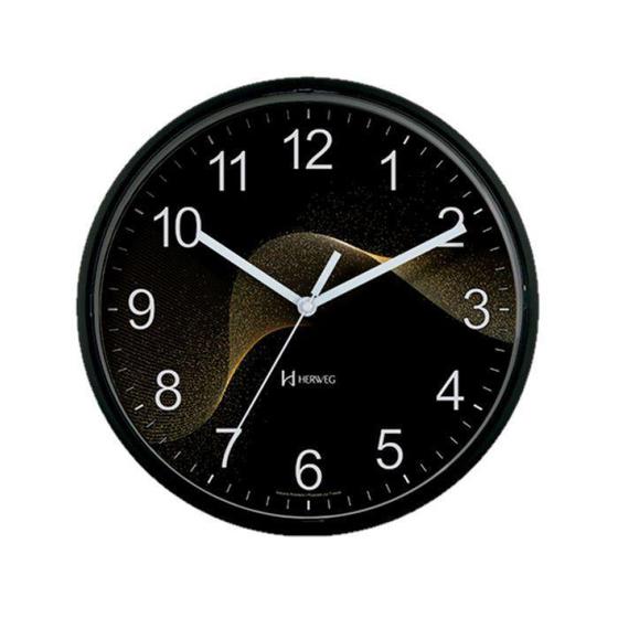 Relógio de Parede Herweg 660099-034 Preto - Relógio / Despertador de ...