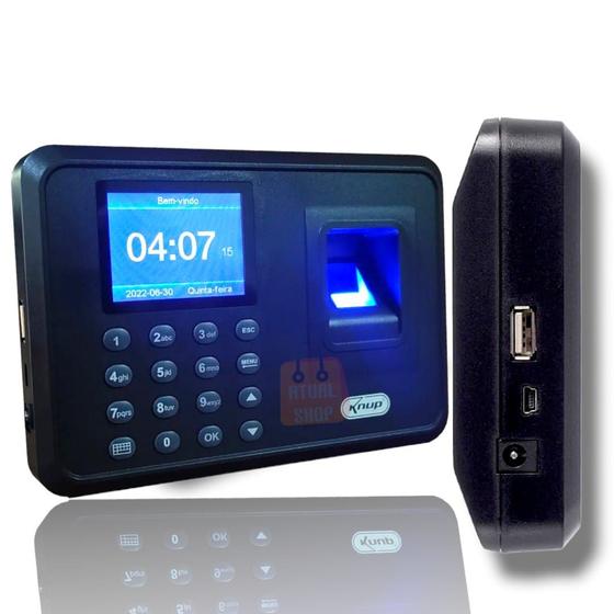 Relógio De Ponto Biométrico Impressão Digital Eletrônico - KNUP - Relógio de Ponto - Magazine Luiza