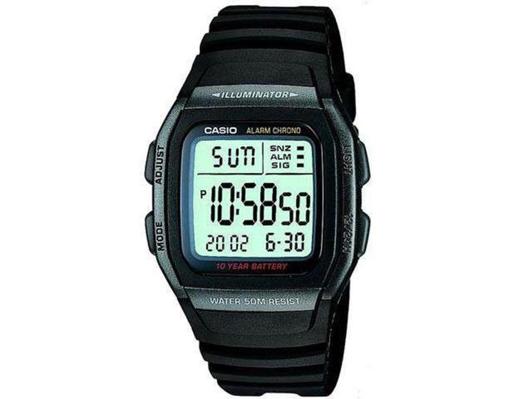 Relógio de Pulso Masculino Esportivo Digital - Cronômetro Casio Mundial W-96H-1BVDF - Relógio ...
