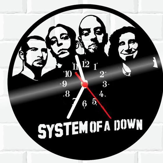 Relógio De Vinil Disco Lp System Of A Down Soad - RB Criações - Relógio ...
