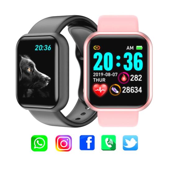 Relógio Digital Smartwatch Esporte Bracelete Led Masculino Feminino - Smartwatch e Acessórios ...
