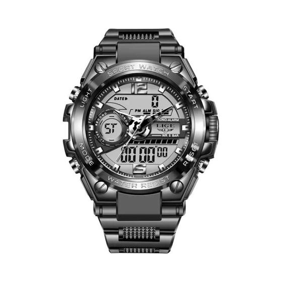 Relógio Esportivo Militar Masculino - À Prova d'Água 50m - LED e Quartzo - Kit Relógio ...