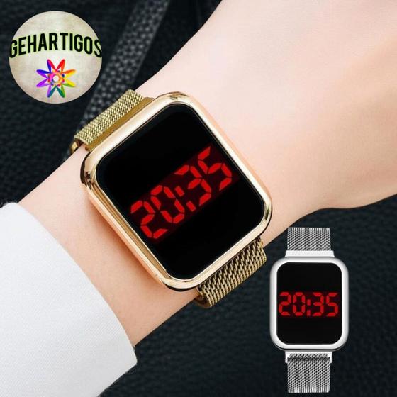 Relógio Feminino Classic Touch Screen Led Digital Com Caixa ...