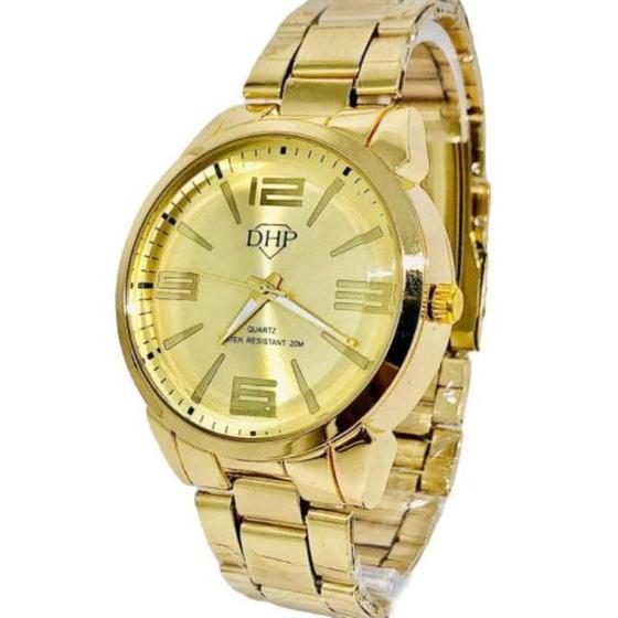 Relógio Feminino Dhp A Prova D'água Dourado - Relógio Feminino - Magazine Luiza