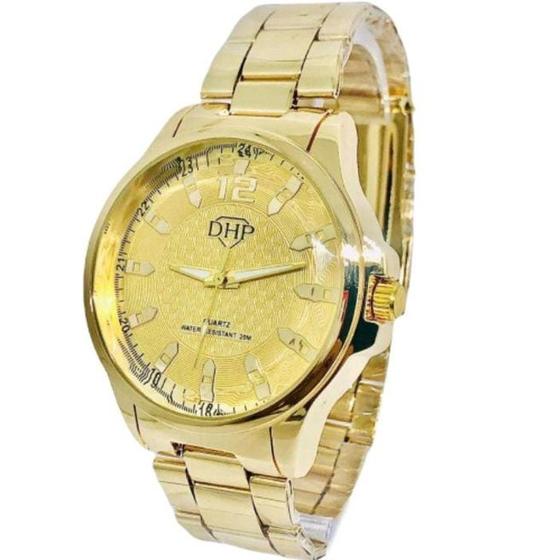 Relógio Feminino Dhp A Prova D'água Dourado - Relógio Feminino - Magazine Luiza