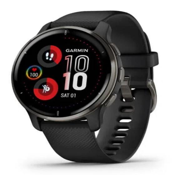 Relógio Garmin Venu 2 Plus com Monitor Cardíaco de Pulso, GPS e Voz ...