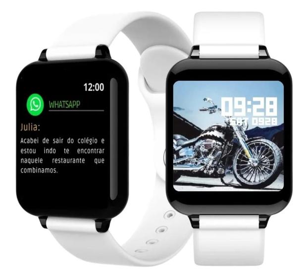 Relógio Inteligente B57 Smartwatch App Hero Band III iOS Android ...