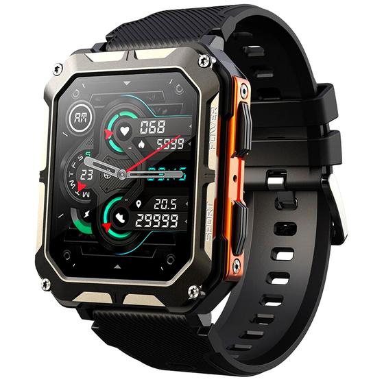 Relógio inteligente bluetooth chamada masculino ip68 esportivo 1.83 ...