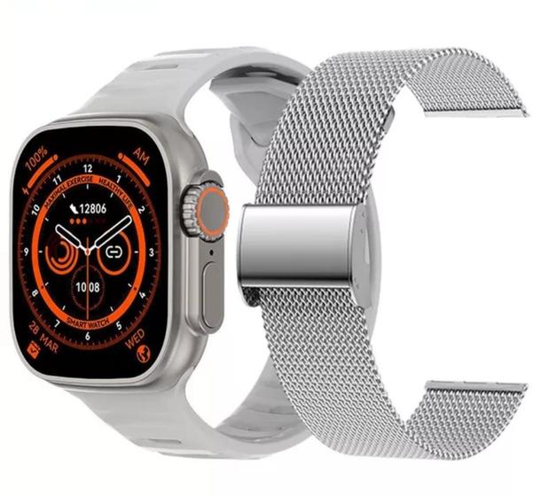 Relógio Inteligente Smartwatch Gs8 Ultra Series 8 Nfc Siri - C/Pulseira ...