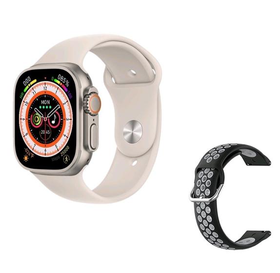 Relógio Inteligente Smartwatch Gs8 Ultra Series 8 Nfc Siri - Prata C ...