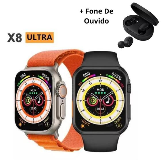 Relógio Inteligente Smartwatch Ultra Série 8 + Fone de Ouvido - Ultra ...