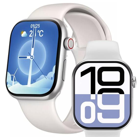 Relógio inteligente Smartwatch W10 X Lançamento com 10 pulseiras 46mm ...