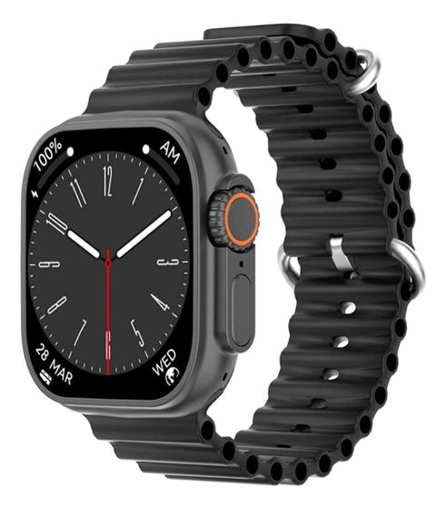 Relogio Inteligente Smartwatch Ws Ultra Max Preto Troca Foto de Fundo ...