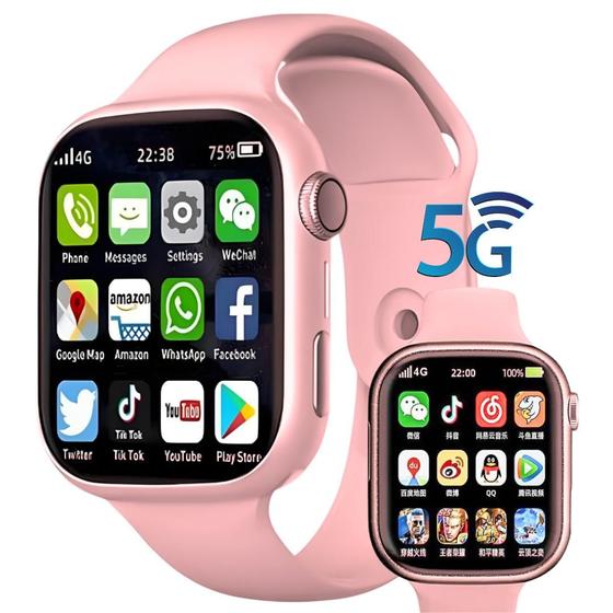 Relógio inteligente WearFit Pro 16GB Chip 5G Câmera rotativa Celular de ...
