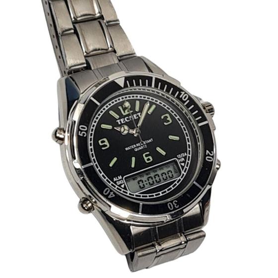 Relógio Masculino 2 Máquinas Slim Catraca Giratória Tecnet - Smart ...