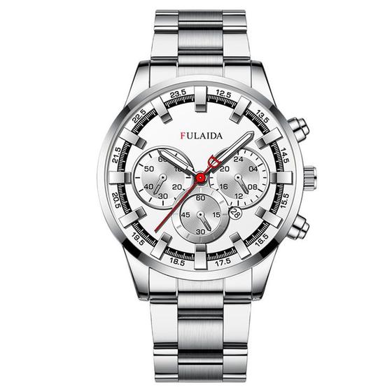 Relógio Masculino Aço Inox Fulaida - Elegante e Confiável - Relógio ...