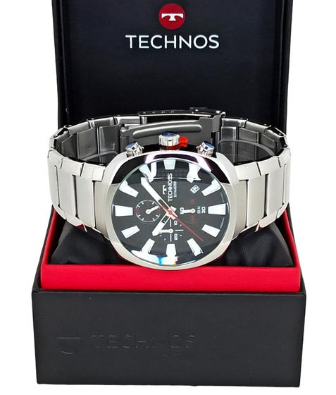Relógio Masculino Aço Prateado Technos Skymaster Original JS15AWS/1P ...