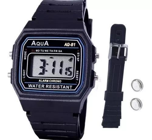 Relogio Masculino Aqua Aq81 Prova Dagua preto - modelo feminino e ...