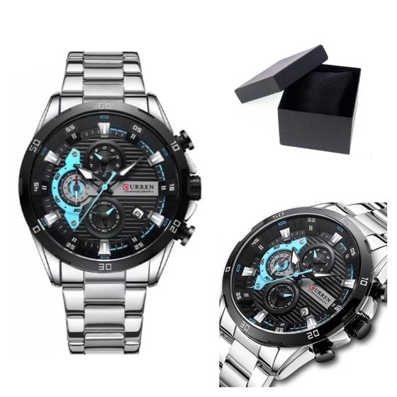 Relógio Masculino Curren 8402 Social Esportivo Luxo - Relógio Masculino ...