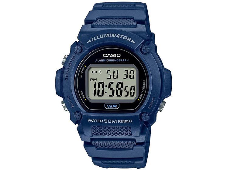 Relógio Masculino Digital Casio Standard - W-219H-2AVDF Azul - Relógio ...