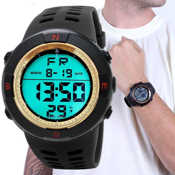 Relógio Masculino Esportivo Digital de Pulso a Prova Dagua Xufeng 312 ...
